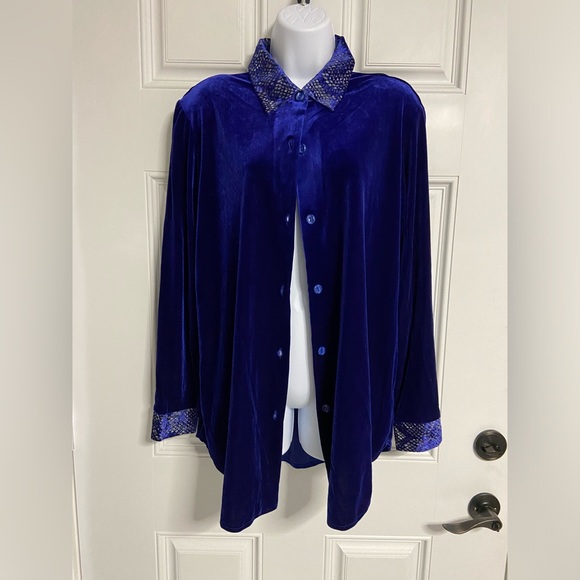 Graver Studio | Jackets & Coats | 3 Graver Studio Royal Blue Snakeskin ...